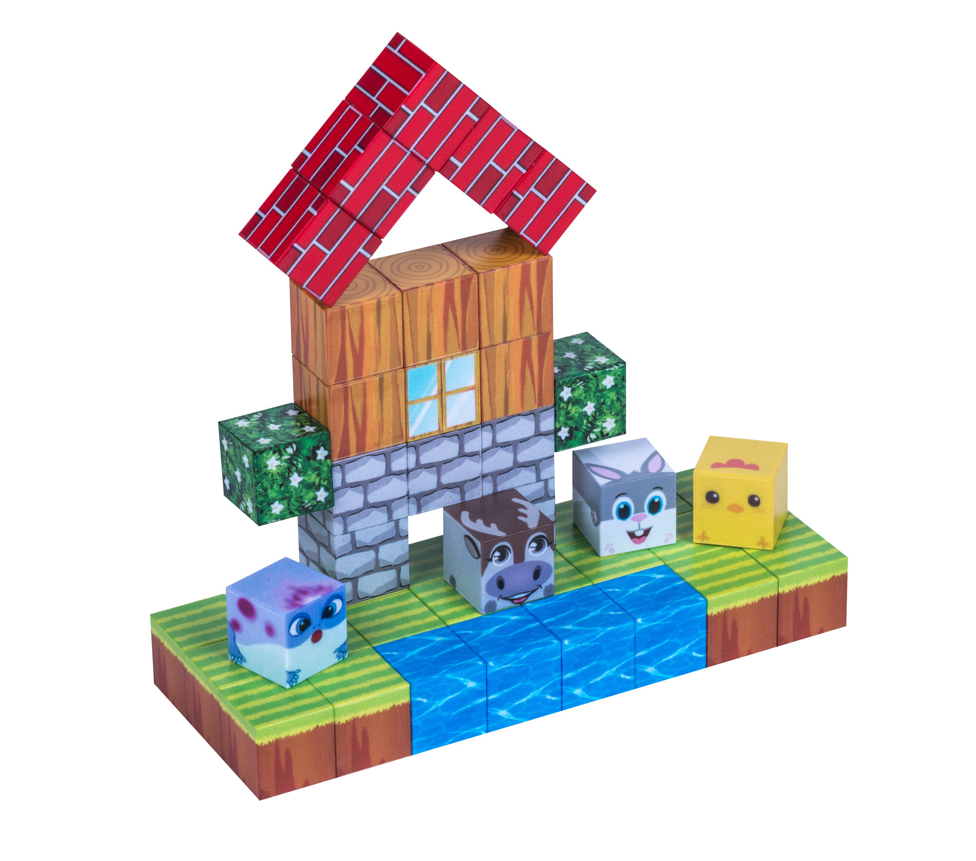 Конструктор Парк для животных магнитный 48 дет.