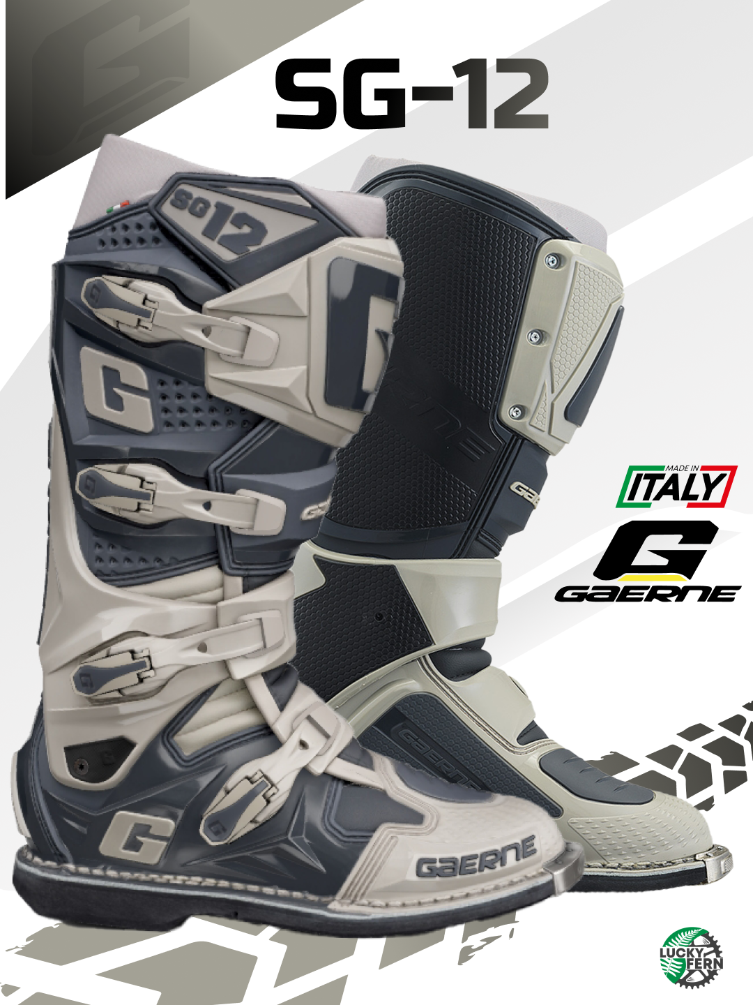 Мотоботы Gaerne SG-12 Stone Grey 45
