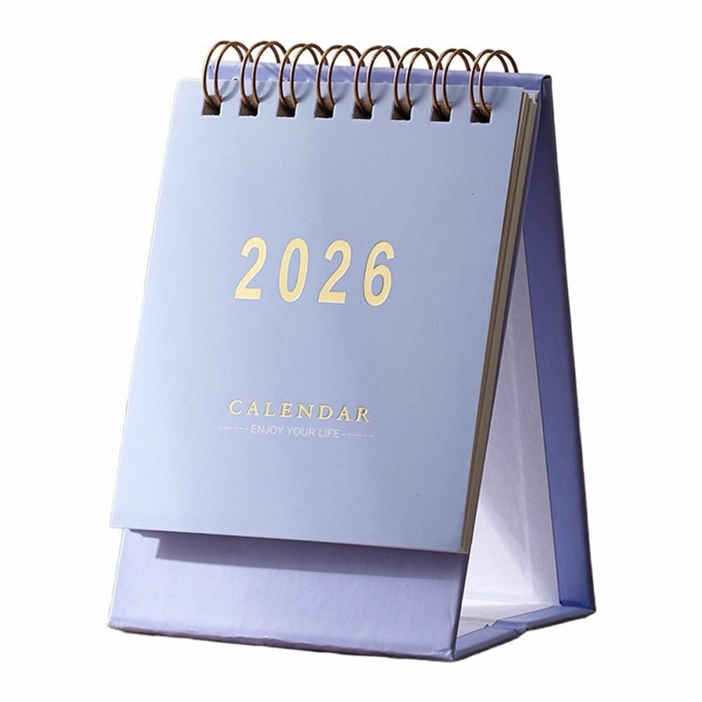 Мини календарь 2026 года, сдержанный настольный органайзер в стиле Моне, стильный аксессуар для заметок