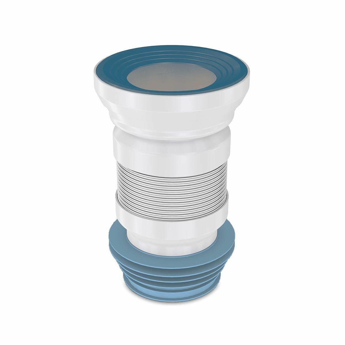 Гофра для унитаза 350 мм, 350 мм, Aquanova, армированная, пластик, 7013