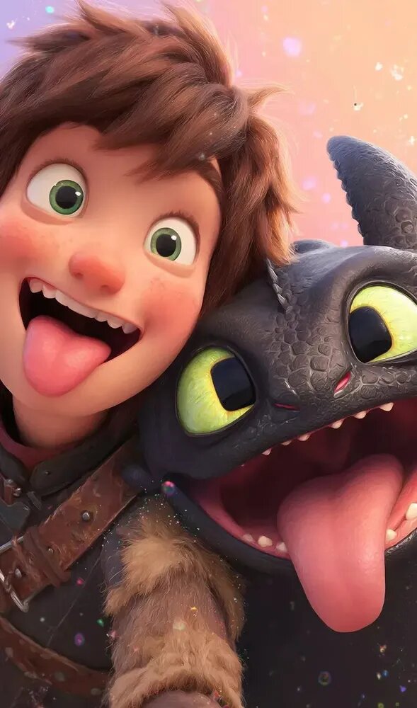 Алмазная Мозаика "как Приручить Своего Дракона" 40X50м Алмазная Вышивка / Картина Стразами Подарков / Украшения