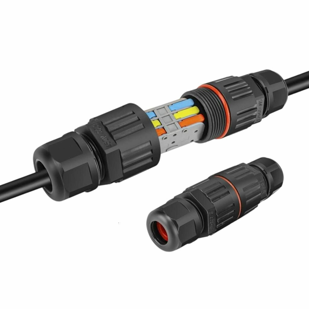 Водонепроницаемый соединитель проводов для LED, 3 ядра