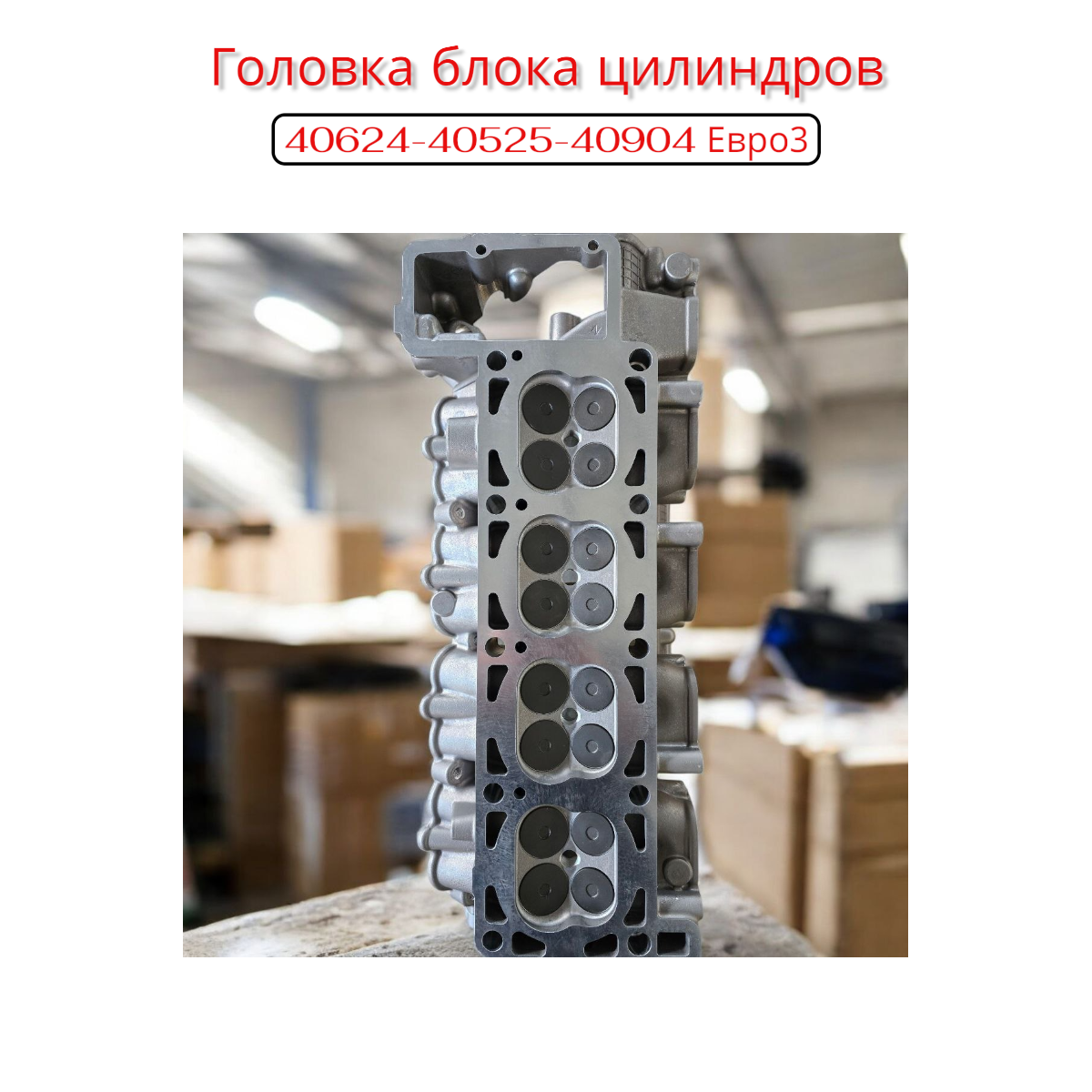 Головка Блока Цилиндров ЗМЗ 40624-40525-40904 EURO III. Газ-Бензин!( пяти опорная ,2 пружины на клапане, в сборе с клапанами)