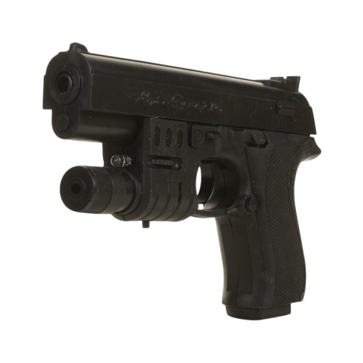 Игрушечный детский пистолет «П.729-2» с лазерным прицелом, 16х3х10.5 см, прочный пластик, мебельный цвет