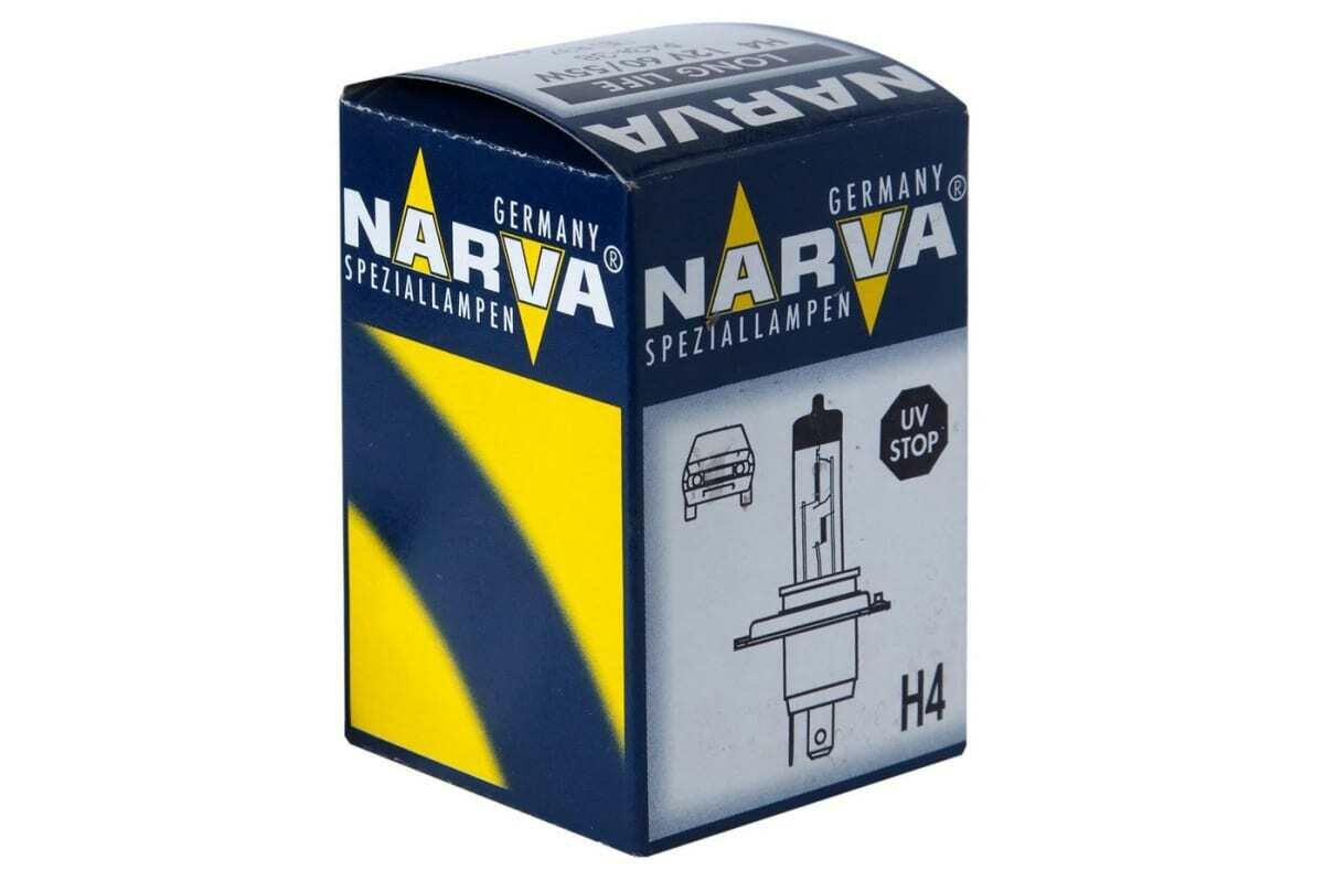 Автолампа NARVA H4 60 55 P43t-38 LONG LIFE 12V