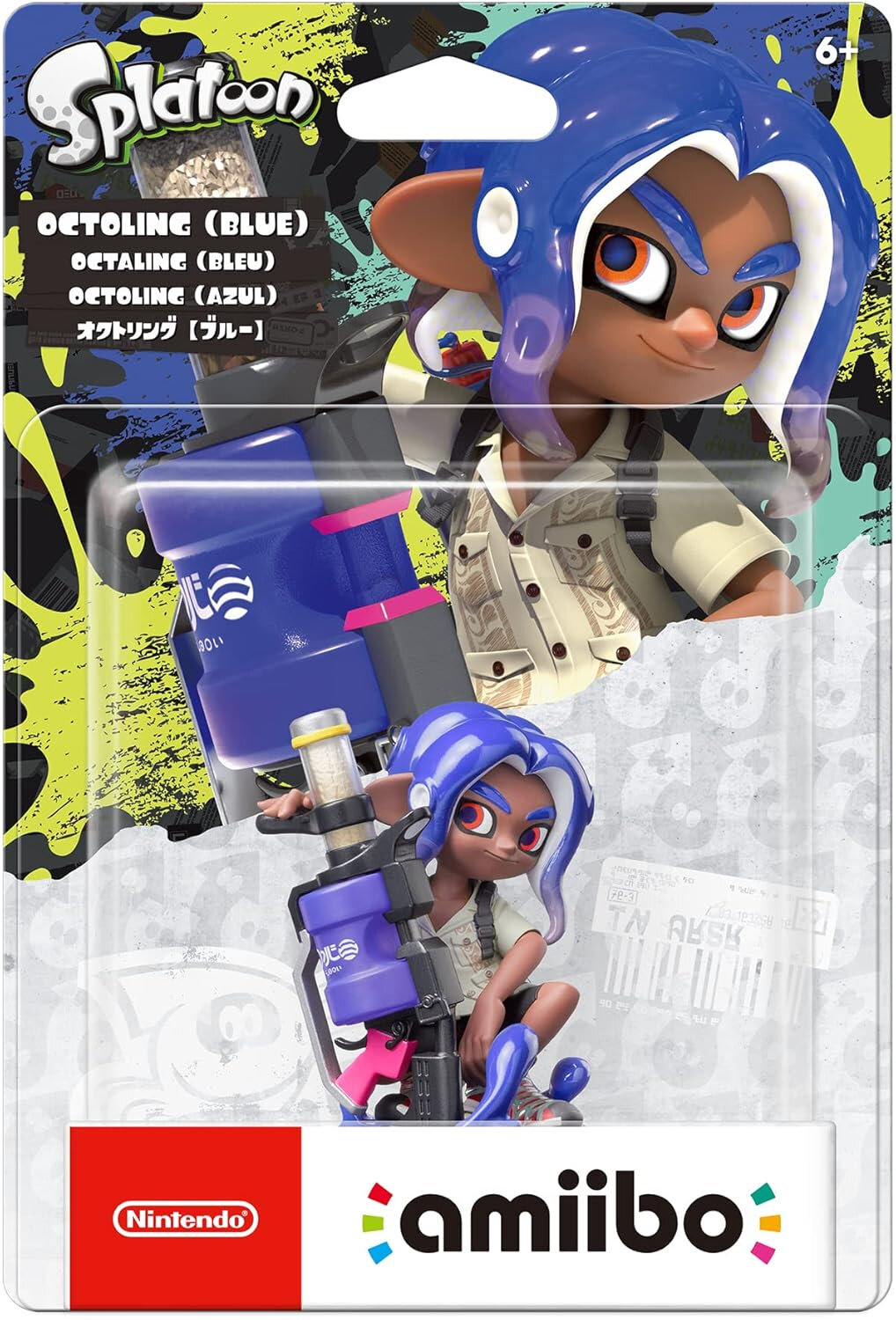 Amiibo фигурка Nintendo Splatoon3, Октолинг (синий)