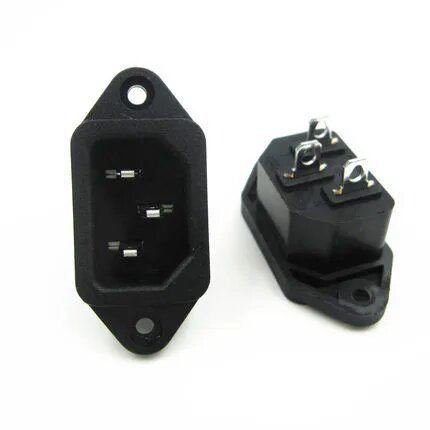 2 шт. черные розетки IEC320 C8 Stlxy AC-8