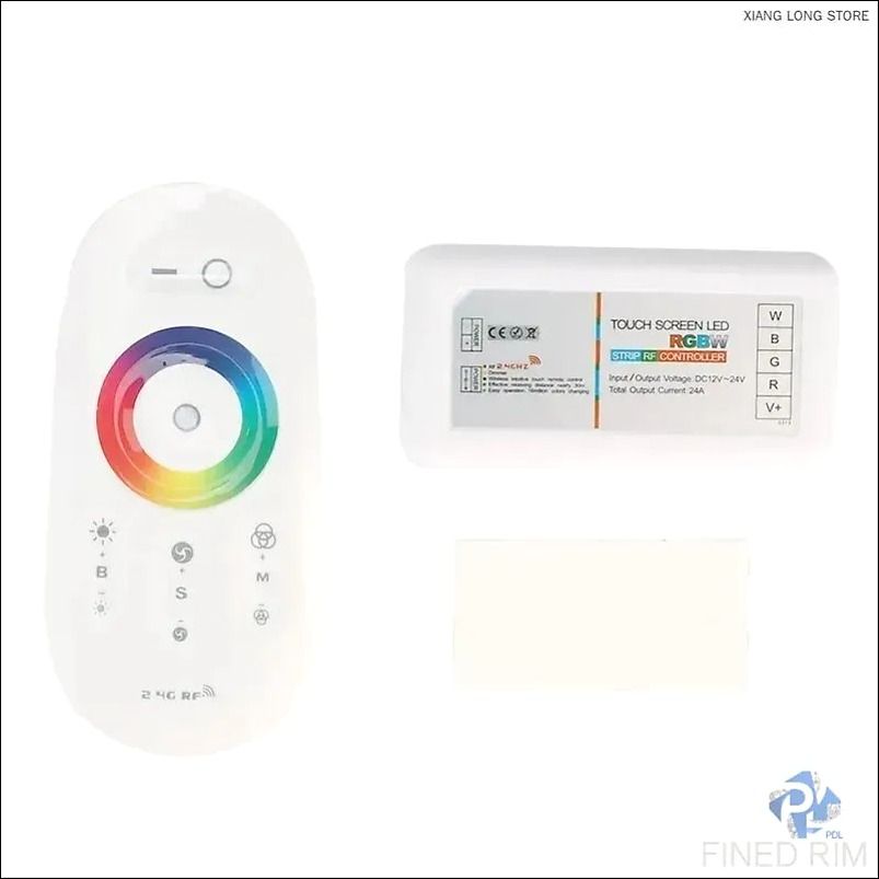 Светодиодный контроллер RGBW 2,4G, беспроводной сенсорный RF пульт дистанционного управления, диммер для светодиодных лент RGBW, 12-24 В постоянного тока