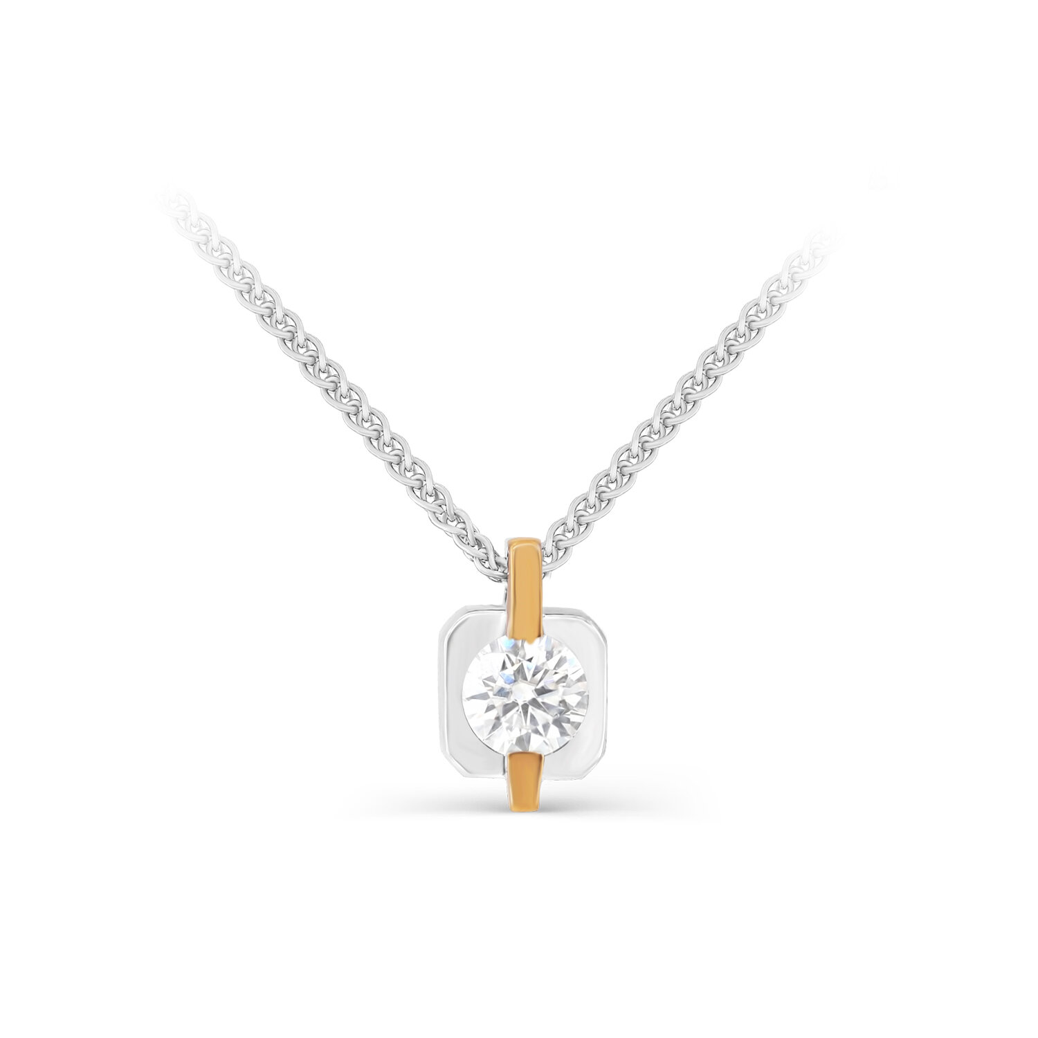 Колье, серебро, 925 проба, родирование