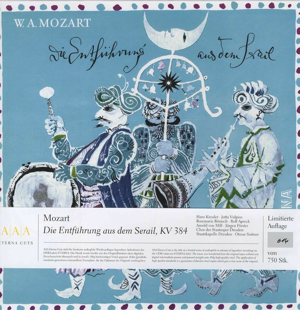 Виниловая пластинка Wolfgang Amadeus Mozart (1756-1791) - Die Entf hrung aus dem Serail (180g) (3 LP)