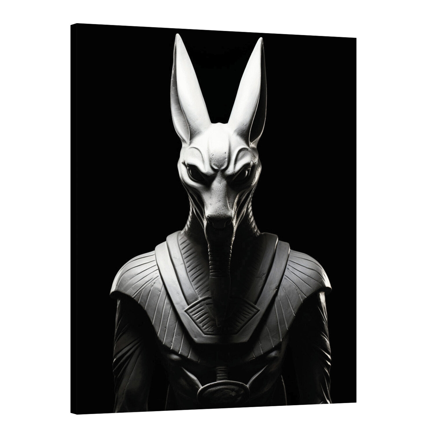 Интерьерная картина 50х70 "Анубис: воплощение судьбы и справедливости"