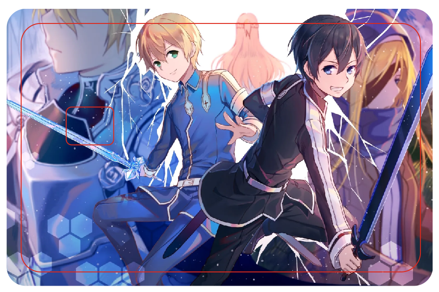 Наклейка на банковскую карту, мастера меча онлайн