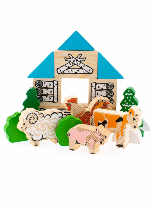 Конструктор Томик Сказки Зимовье зверей 17 деталей 12420