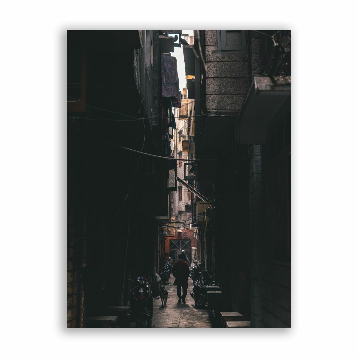 Постер, плакат на бумаге / Улицы Индии / Размер 60 x 80 см
