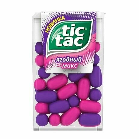 Драже Tic Tac Ягодный микс со вкусом малины и голубики, 16г, 10 шт.