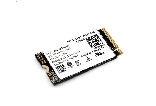Твердотельный накопитель SSD M.2 2242 128Gb WD SN520 NVME