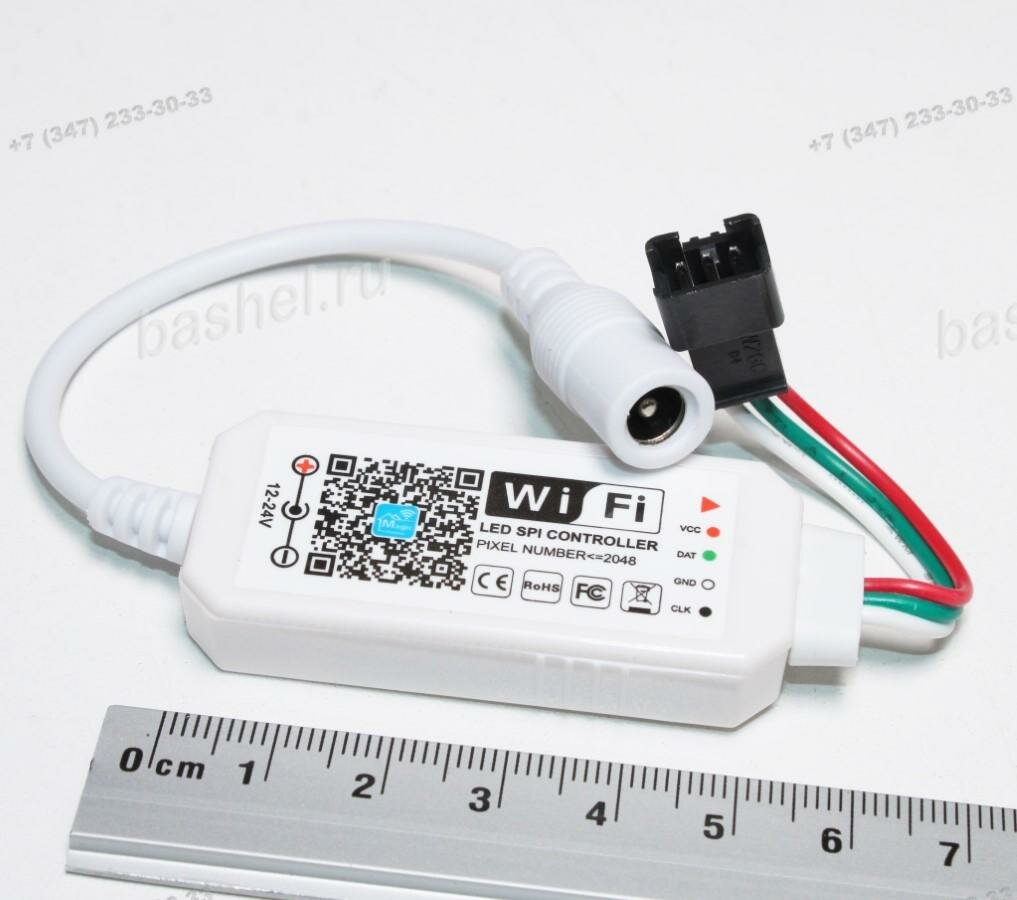 Контроллер SPI Wi-Fi OG-LDL29 12-24V, 2048pix (SPI, подключение к смартфонам на базе Android, iOS через Magic Home Pro)