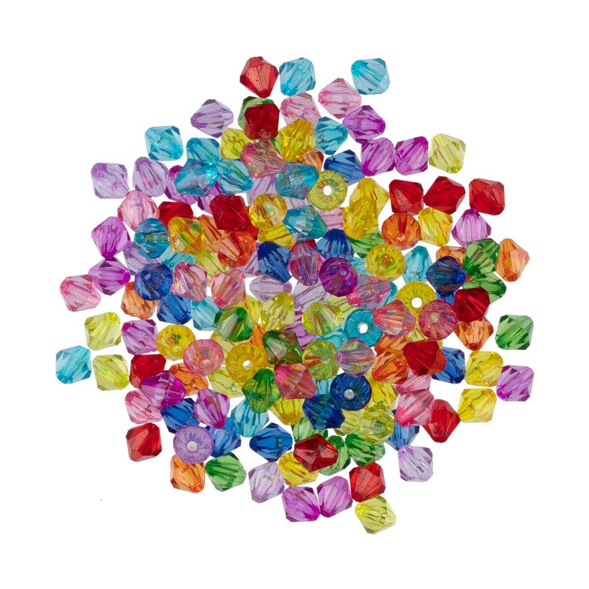 Zlatka MIX акриловые бусины ARO-SQ83 7×8 мм 25 г №01 ассорти для творчества украшений