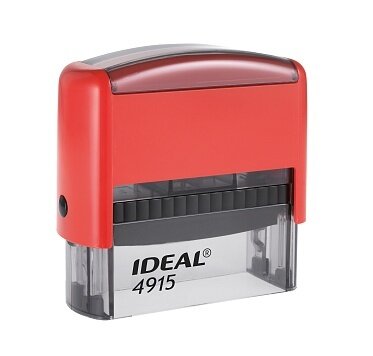 Ideal 4915 автоматическая оснастка для штампа 70х25 мм (красная)