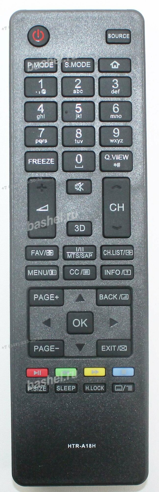 Haier HTR-A18H, HTR-A18HA (LE22M600F, LE24M600F, LE24M660F, LE28H600), Пульт ДУ