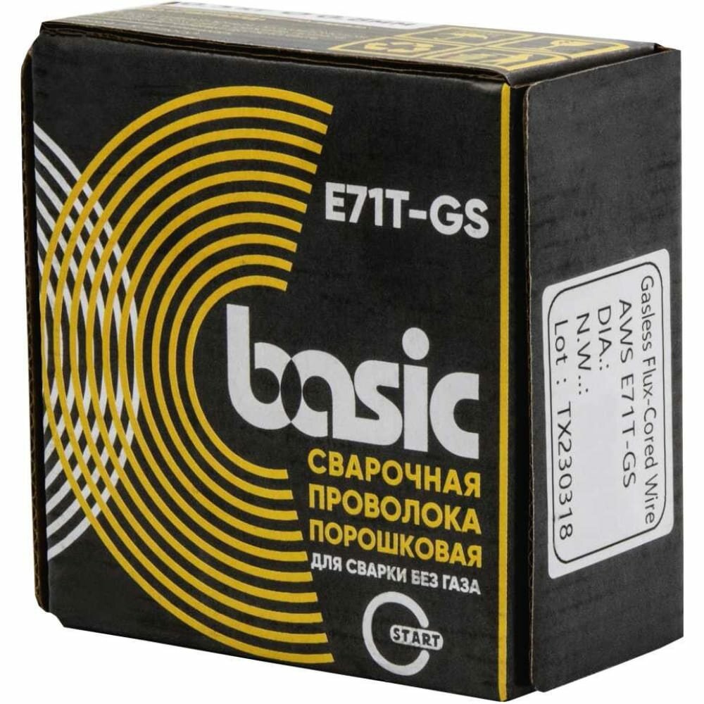 Проволока сварочная порошковая Basic E71T-GS 1.0 мм, 1 кг Start STB7110
