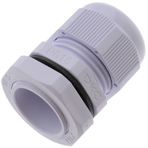 Сальник 52900 с уплотнением Pg 16 с контргайкой (D кабеля 9-14мм, IP68) (ДКС) (6 шт. в комплекте)