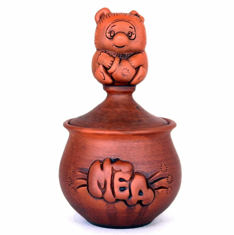 Универсальный горшочек, Для меда "Медвежонок", ручная работа