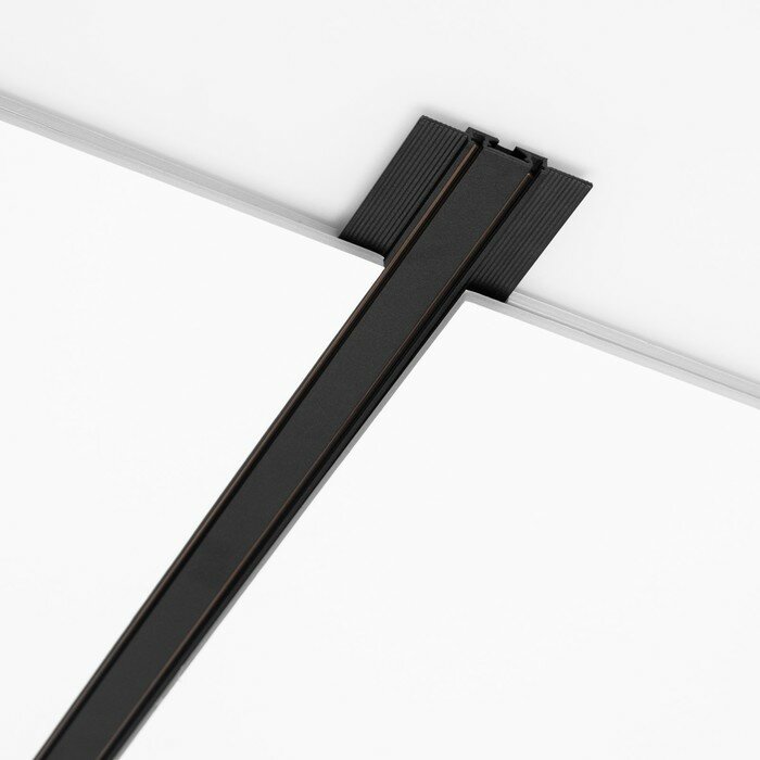 Шинопровод ультратонкий встраиваемый ULTRA «Ультра-100», 2-жильный, чёрный, 100×2.6×0.6 см