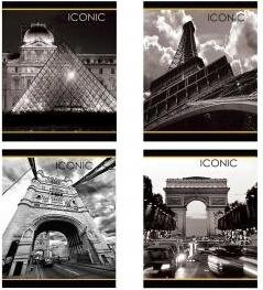 Action! AN 9625/5-2SHT Тетрадь action! , черно-белый мир, мелованный картон, клетка, ф. а5, 96 л, уф-лак, 2 дизайна, 2 шт. в комплекте action!