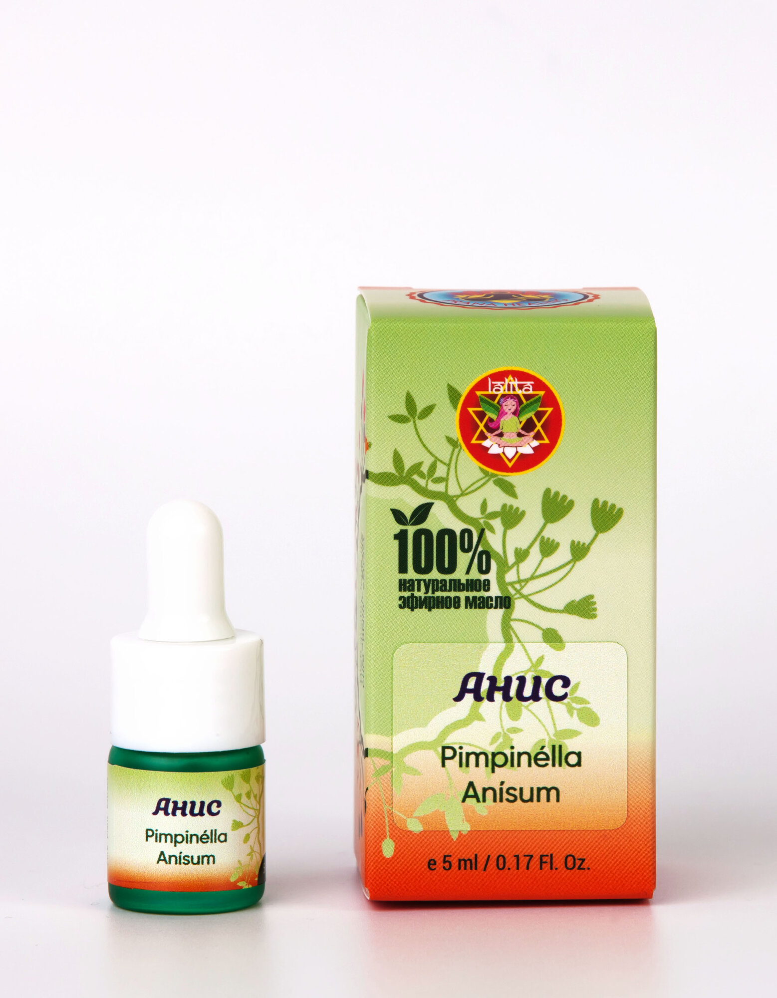 Анис (эфирное масло) / Pimpinélla anísum / 5 мл / стекло / Prana Healing / LALITA®