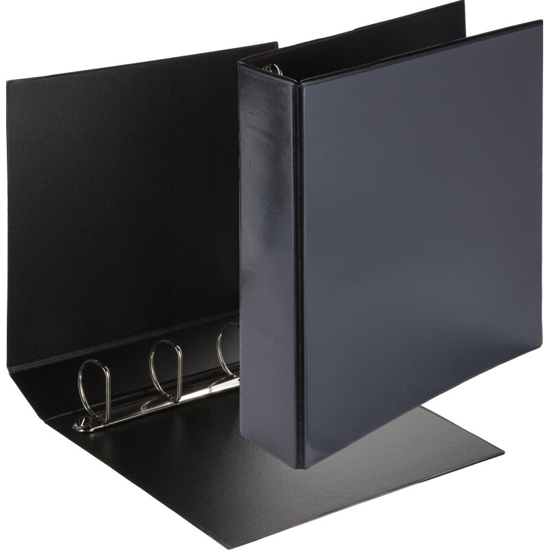 Папка на 4-х кольцах Панорама Attache 75мм черная 1937613