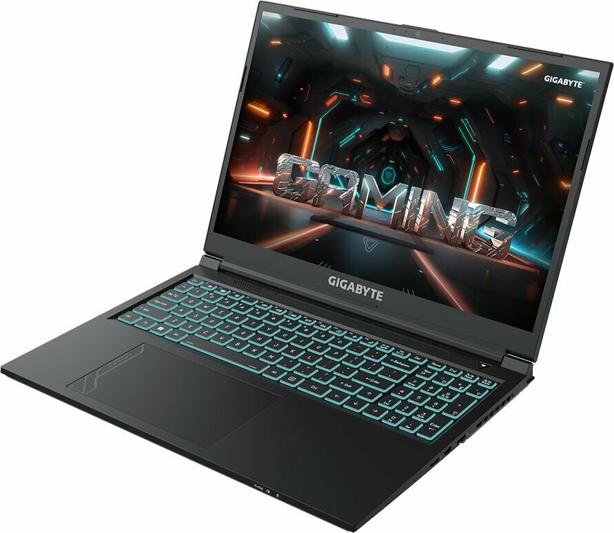 Ноутбук Gigabyte G6, 16", IPS, Intel Core i7 13620H, DDR5 32ГБ, SSD 512ГБ, NVIDIA GeForce RTX 4060 для ноутбуков 8ГБ, черный (kf-h3kz853kd/32)