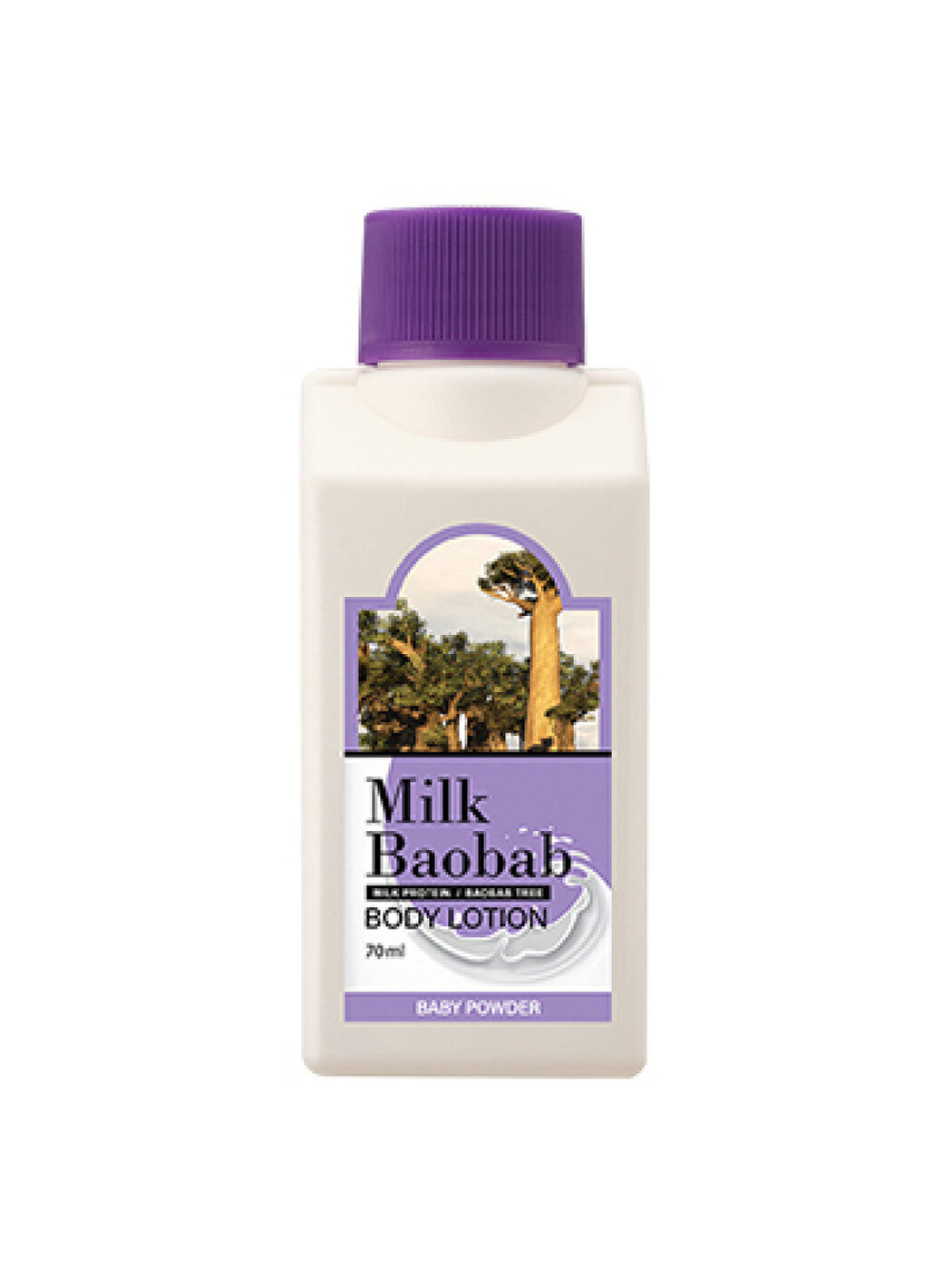 Milk Baobab Body Lotion Baby Powder лосьон с ароматом детской присыпки (дорожный формат 70мл.)