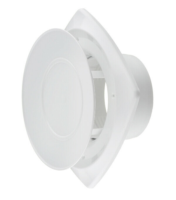 Анемостат приточный регулируемый Era с фланцем d100 мм белый Era 10АПП