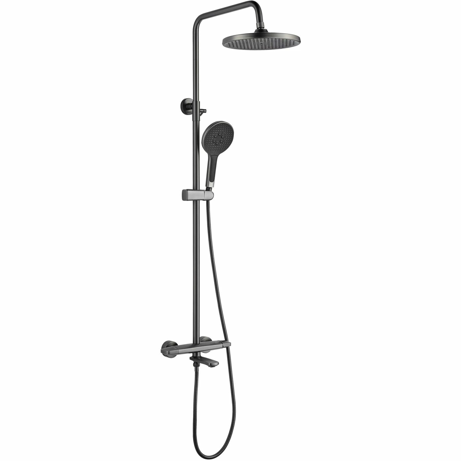 Душевая система Rose (Розе) R3936T, оружейная сталь