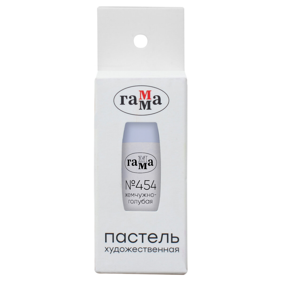 8 шт. Пастель художественная Гамма, жемчужно-голубой № 454, штучная, картон. упак.