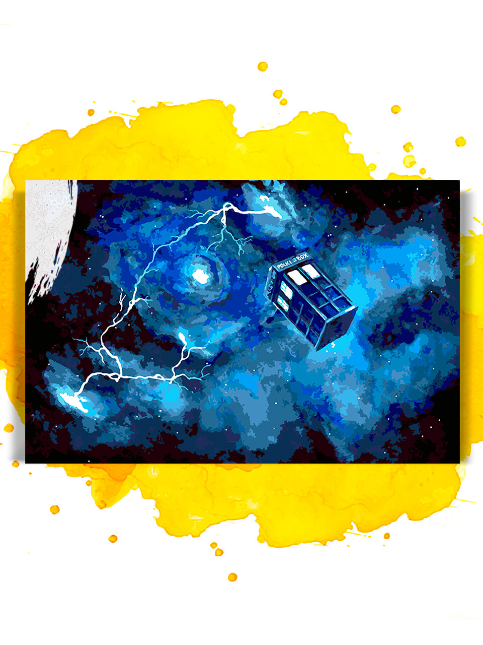 Картина по номерам на холсте Доктор Кто - Тардис, 40 х 50 см