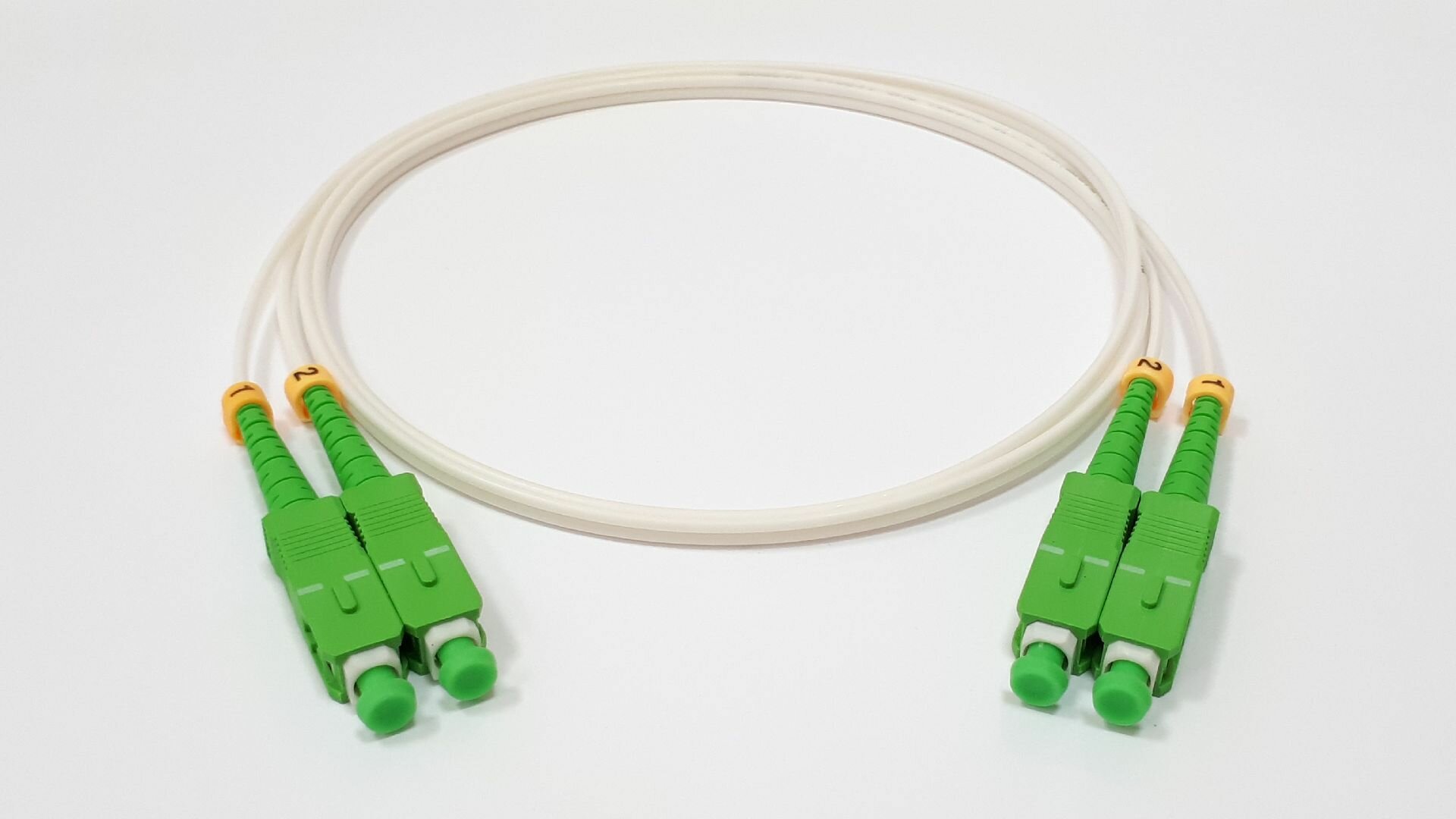 Шнур оптический (патч-корд) duplex SC/APC-SC/APC 9/125 50m 3,0mm G.657A2 LSZH