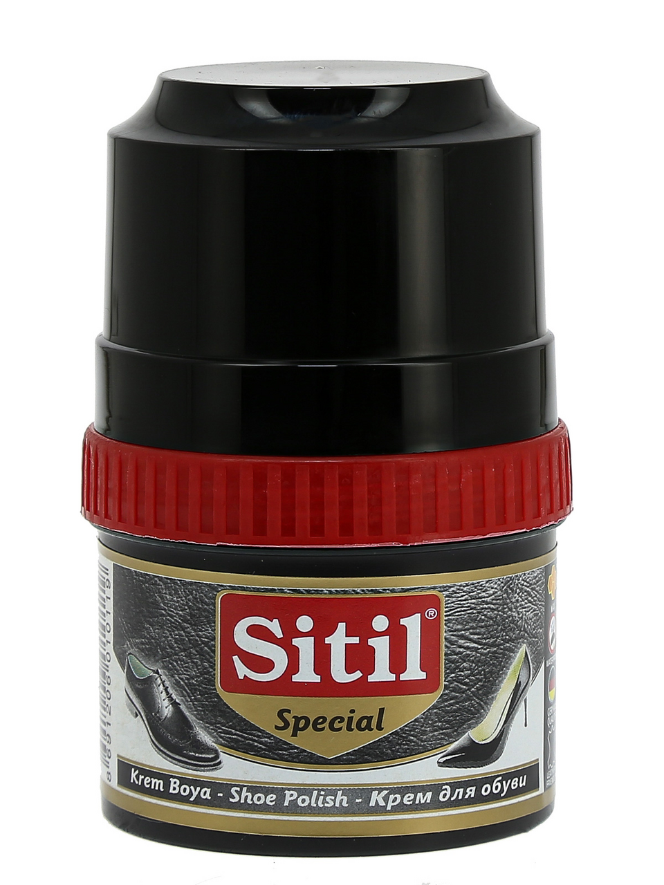 Крем-блеск для обуви из гладкой кожи Sitil Shoe Polish черный 60 мл