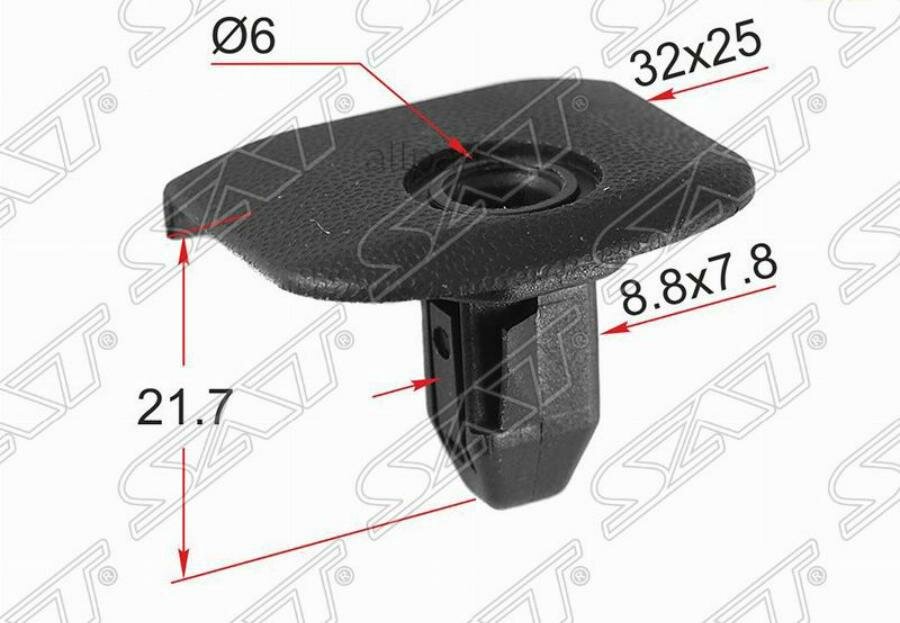 SAT ST-M12218 Клипса (крепёжная SUBARU (Продажа по 10шт))