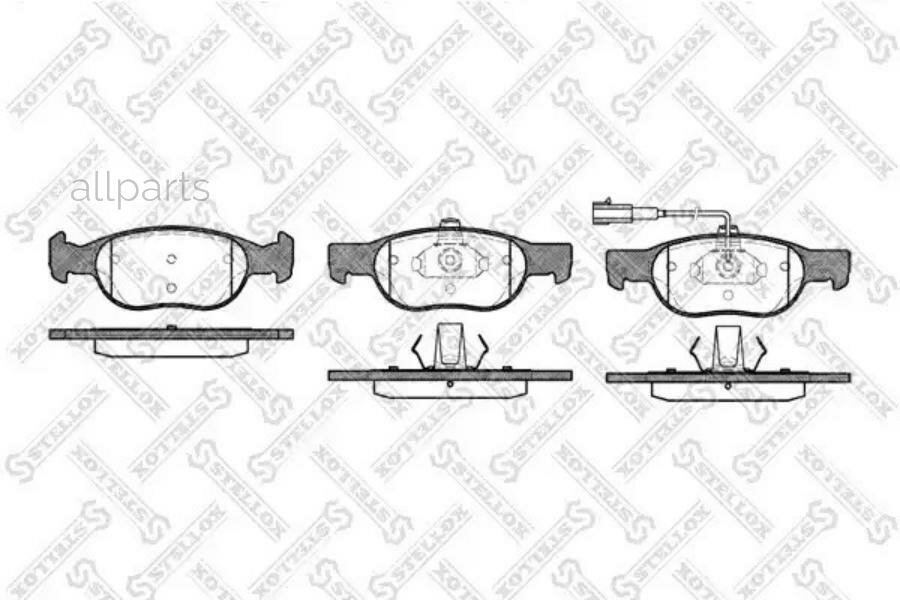 STELLOX 599031BSX 588 31 ! колодки дисковые п.\ Fiat Brava/Bravo 1.6i 16V 103HP 96-01