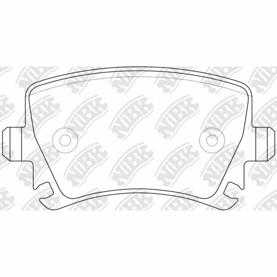 Колодки тормозные дисковые Nibk для VW Golf, Touran AUDI A3, A6 SKODA Octavia задние (4шт.)