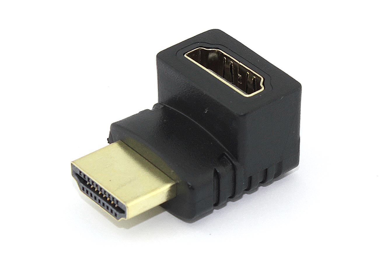 Удлинитель HDMI папа-мама угловой вверх