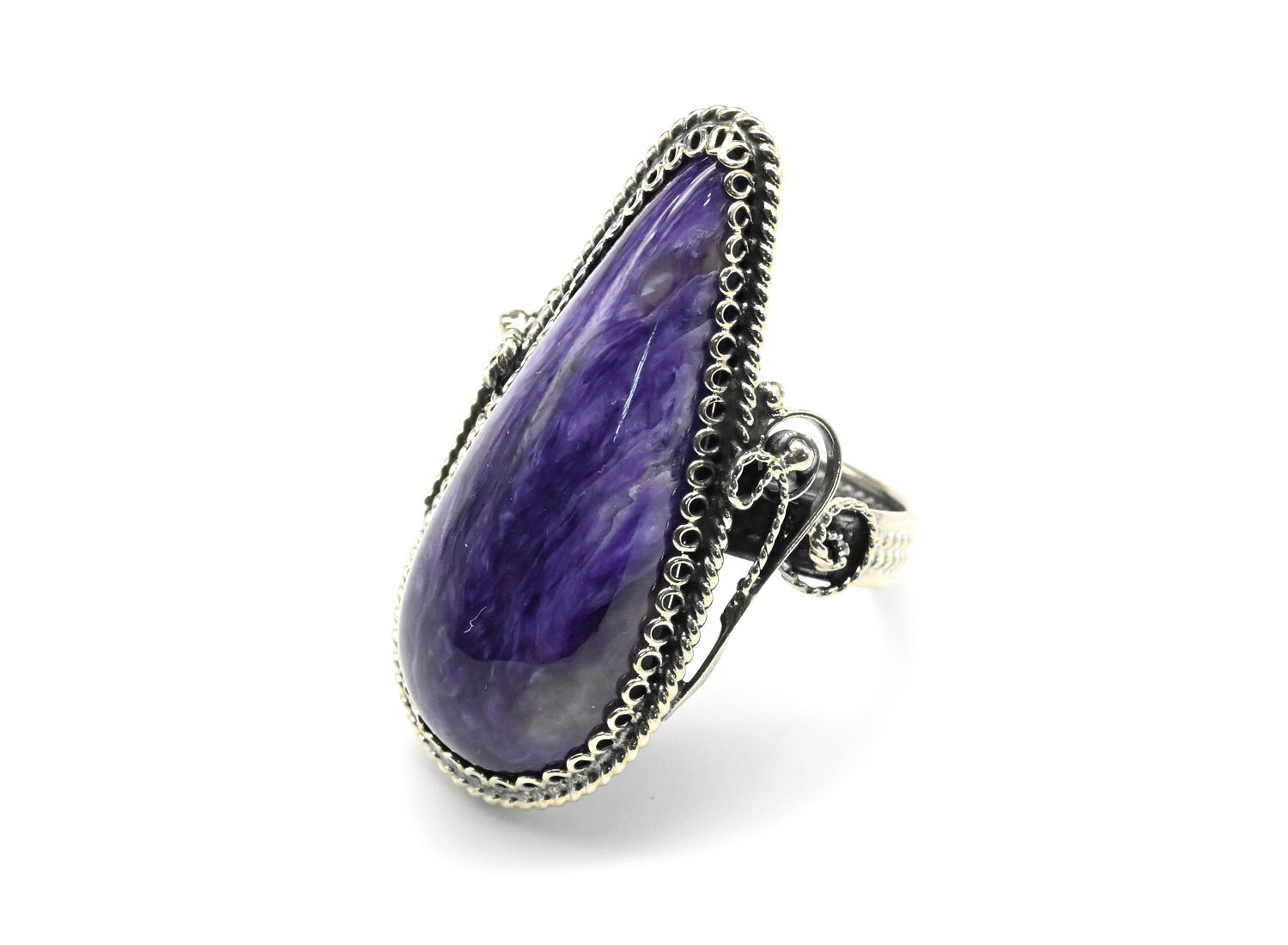 Кольцо, чароит