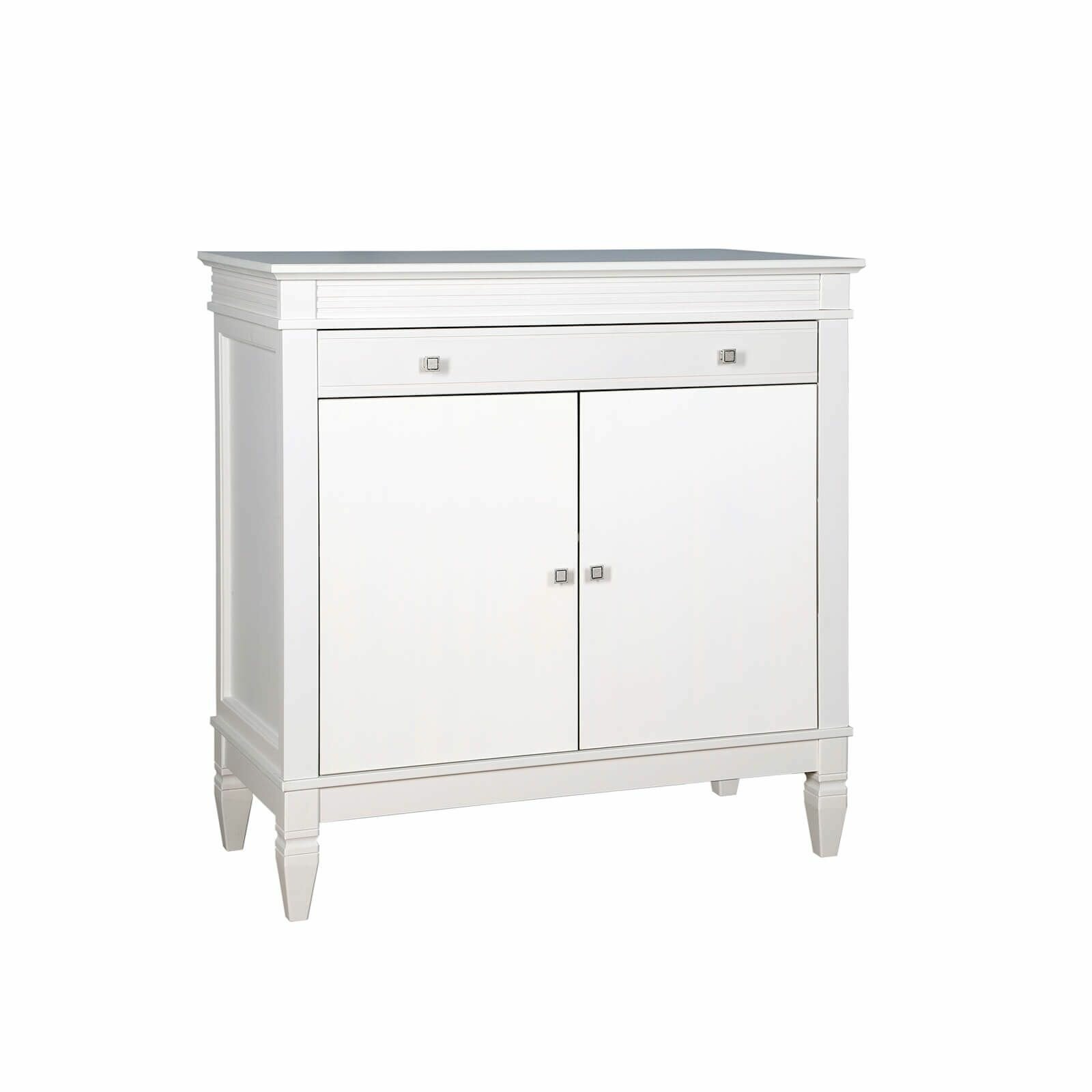 Комод ММЦ Гостиная Ольса 221 (белый лак) из массива сосны 102 х 47 х 101 см