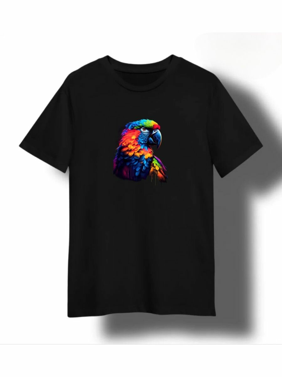 Футболка попугай