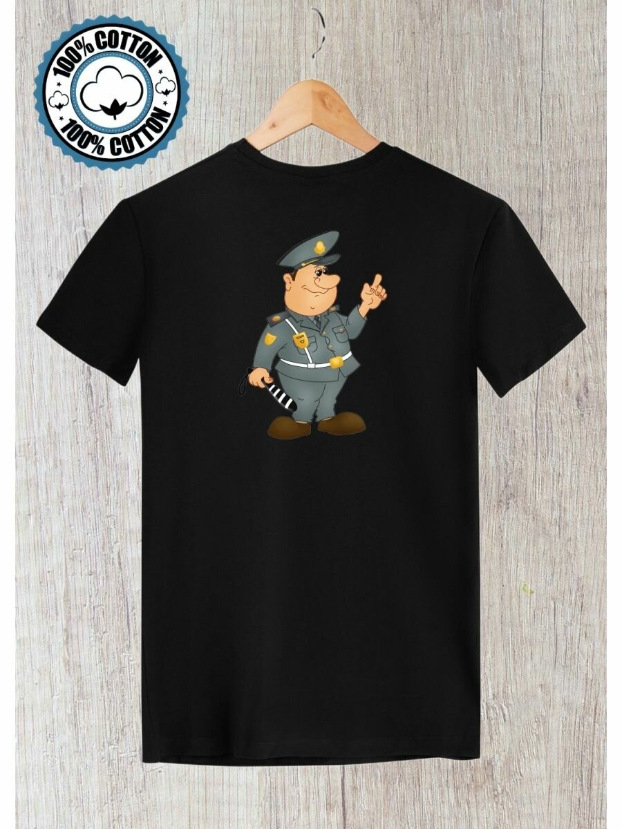 Футболка полицейский проффессии работа police