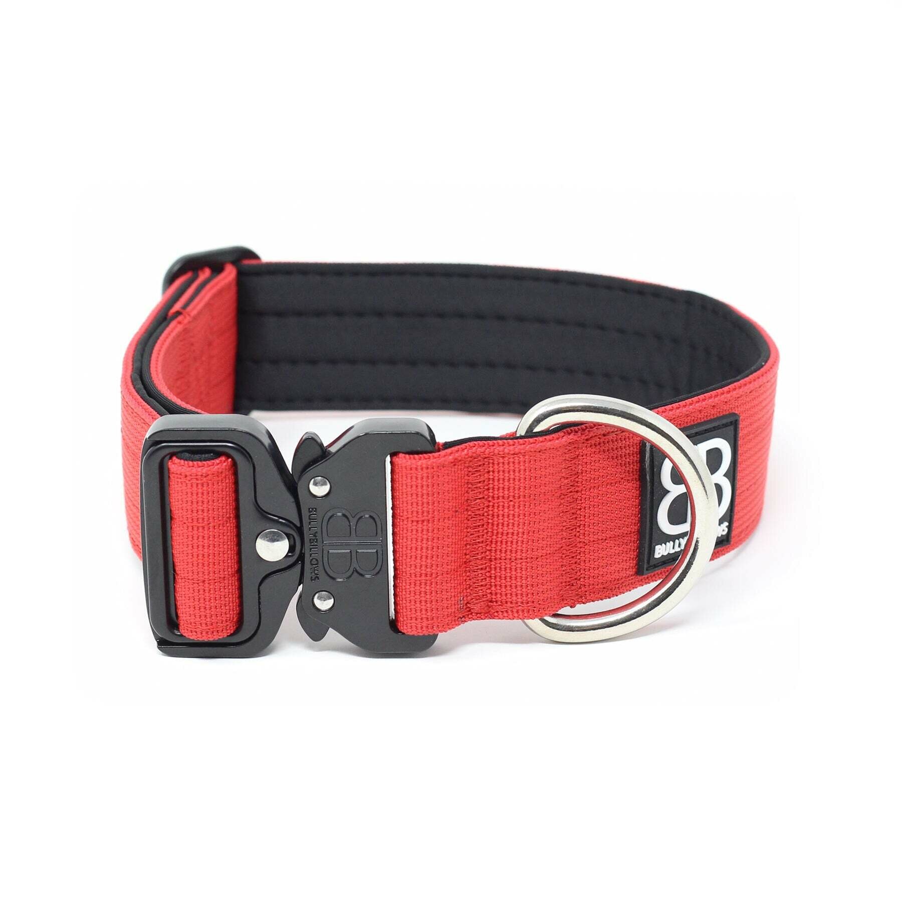 Ошейник Combat 4 см BullyBillows (красный / L)