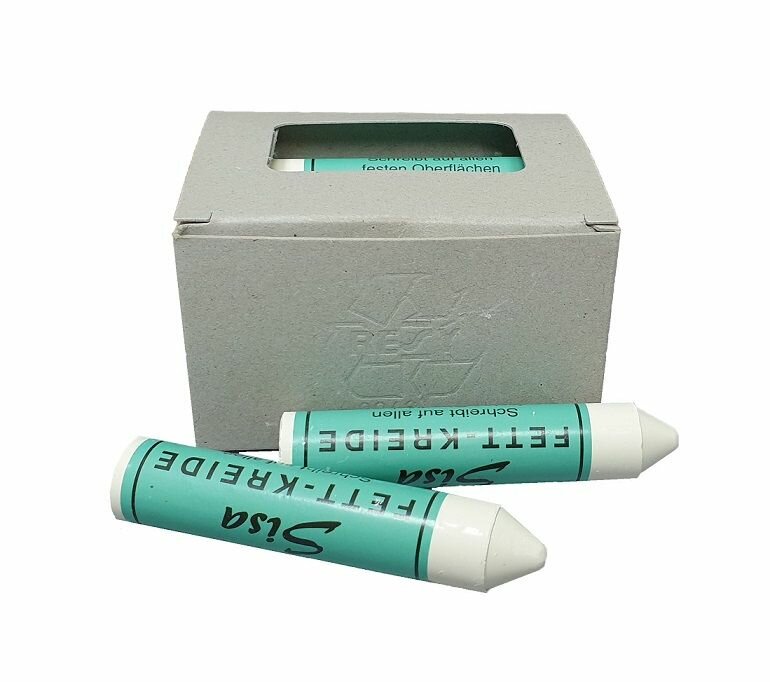 Мел жировой маркировочный белый SISA 17мм. Tip-Top 2 шт