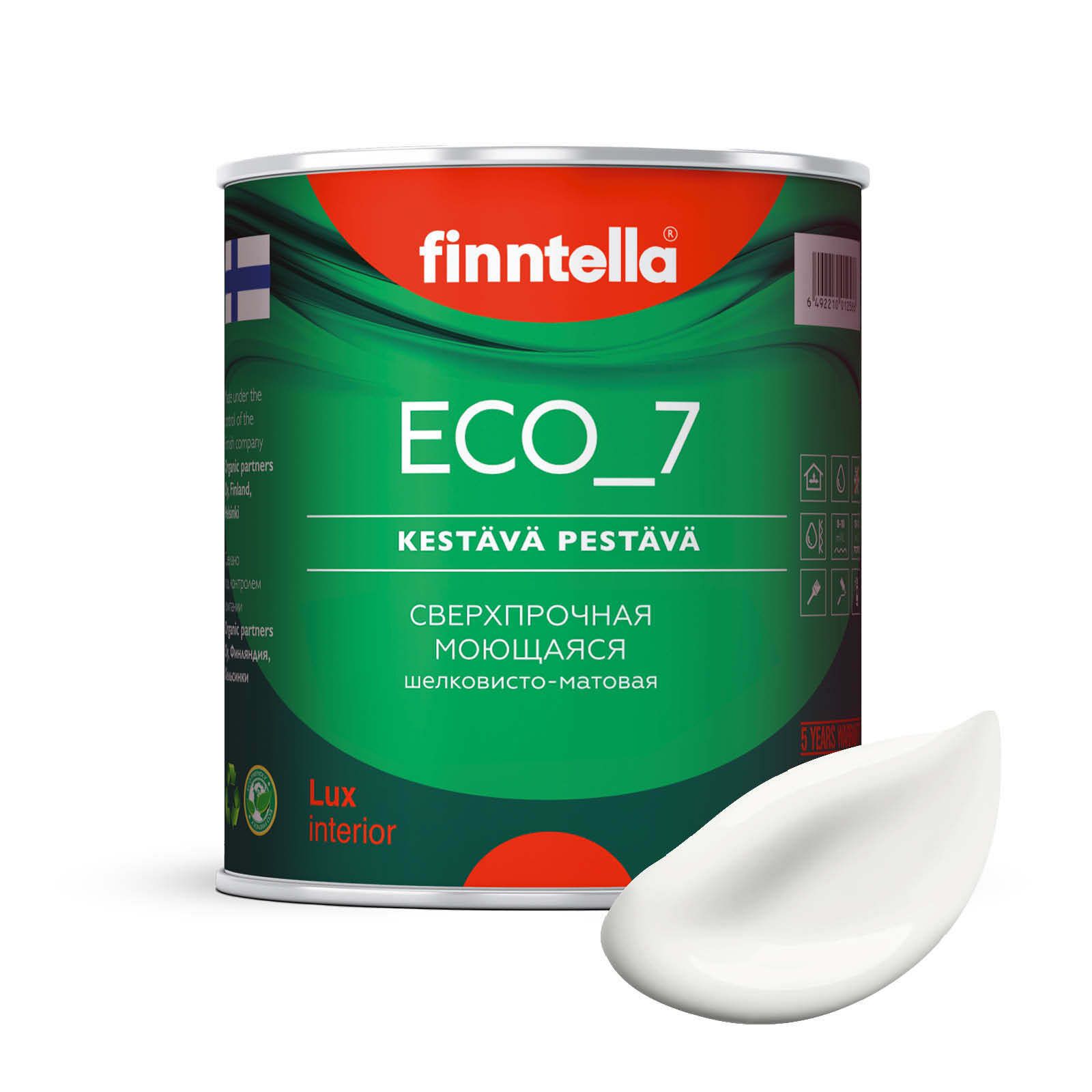 Краска ECO_7, LUMI белый, 0,9л